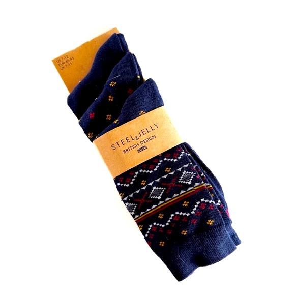 Steel & Jelly | Underwear & Socks | Steel Jelly Socks In Navy Red White ...